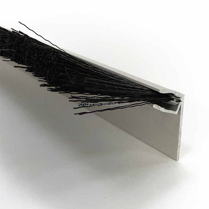 Industrial Grade 45 Degree Aluminum Profile Strip Seal Brush Nylon ...