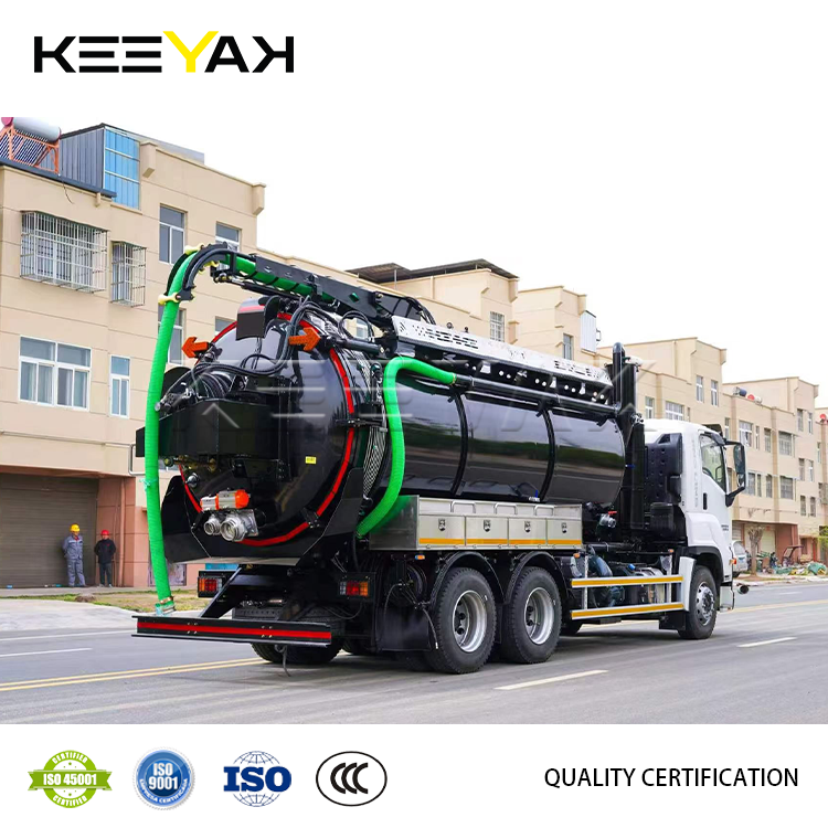 17CBM ISUZU 6*4 Sewage Suction Jetting Truck 240HP 6HK1 Euro 6 Engine ...