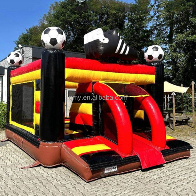 GMY Inflatables All Red Bouncers Jumpers Inflatable House with Slide ...