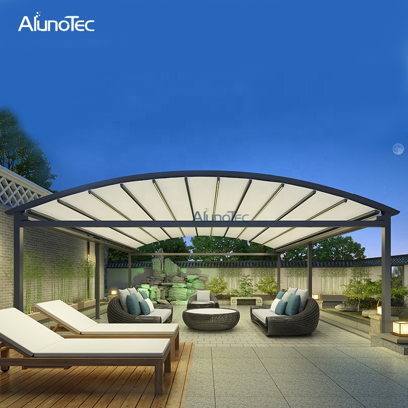 Transform Your Outdoor Space with Stylish outdoor glass canopy curved ...