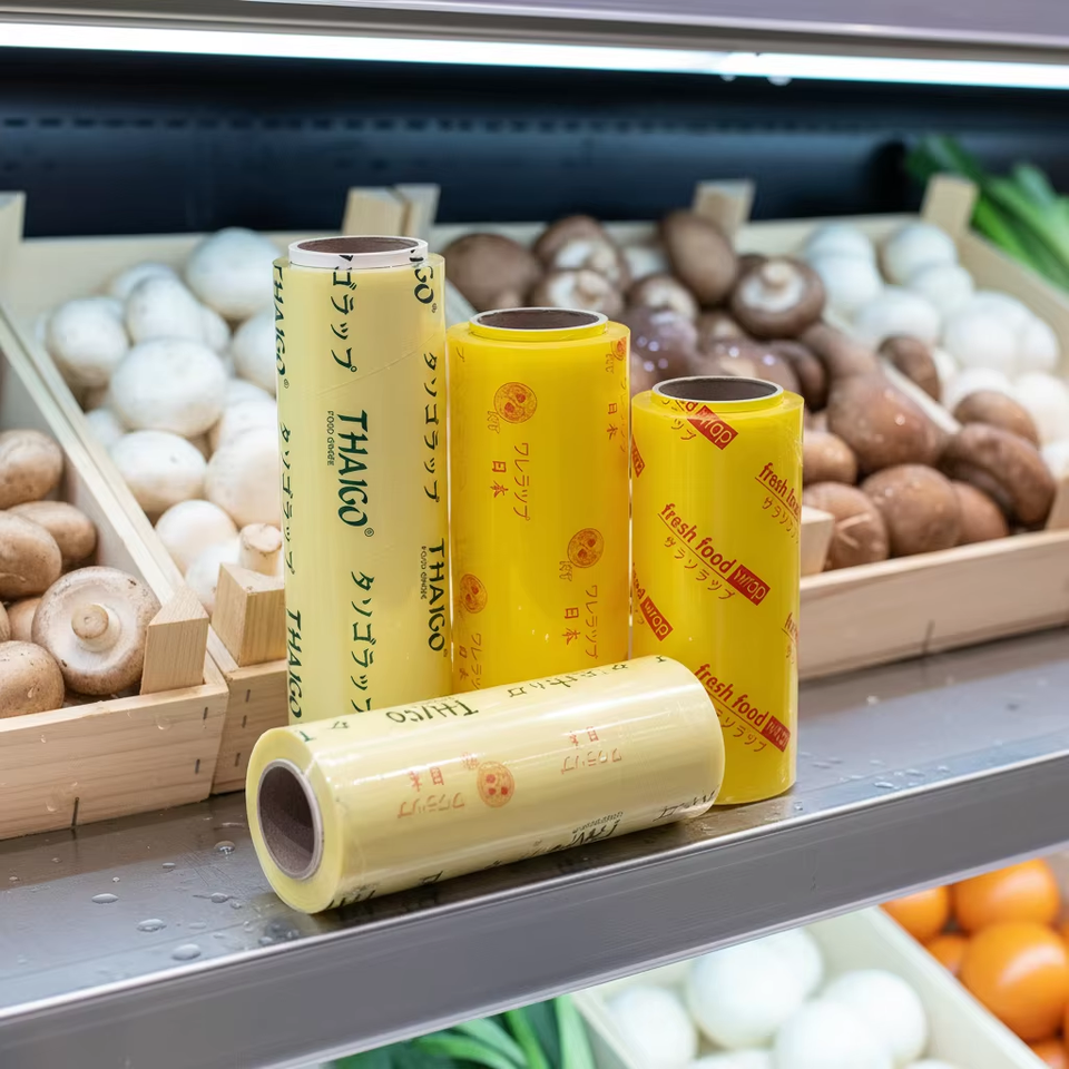 Food-Grade PVC Stretch Film Cling Wrap Soft Plastic Moisture-Proof ...