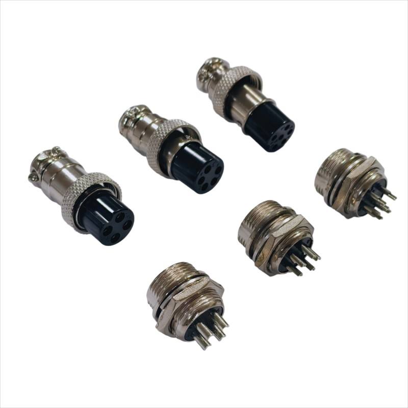 GX16 Aviation Plug M16 Threaded Aviation Head Male Female Connector 2 ...