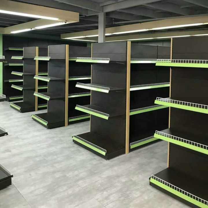 Supermarket Convenience Store Steel Grocery Shelves Gondola Rack ...