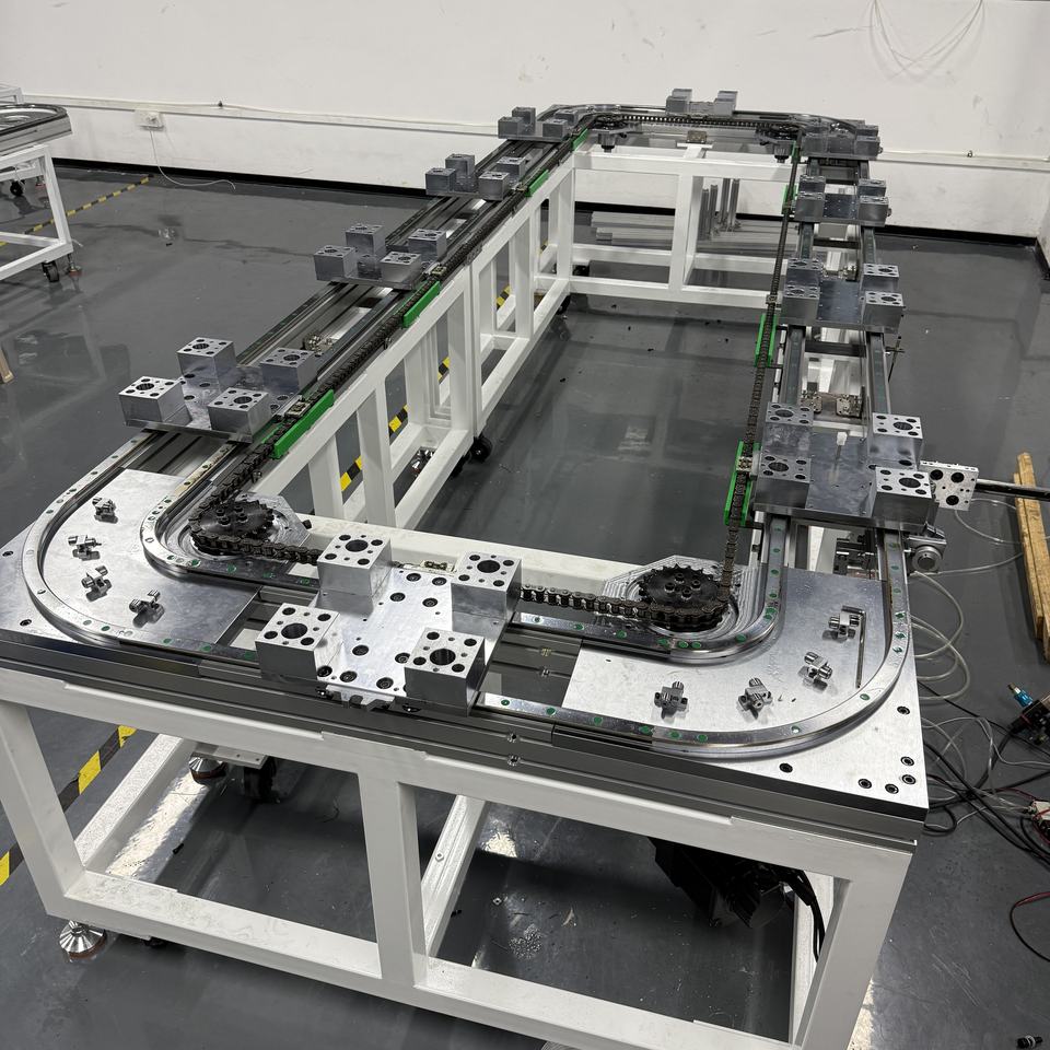 Continuous Assembly High Rigidity Rectangle Circular Conveyor Line for ...
