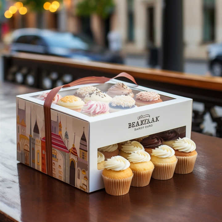 Luxury Custom Drawer Elegant Ribbon Handle Fruit Snack Big Cookies Gift ...