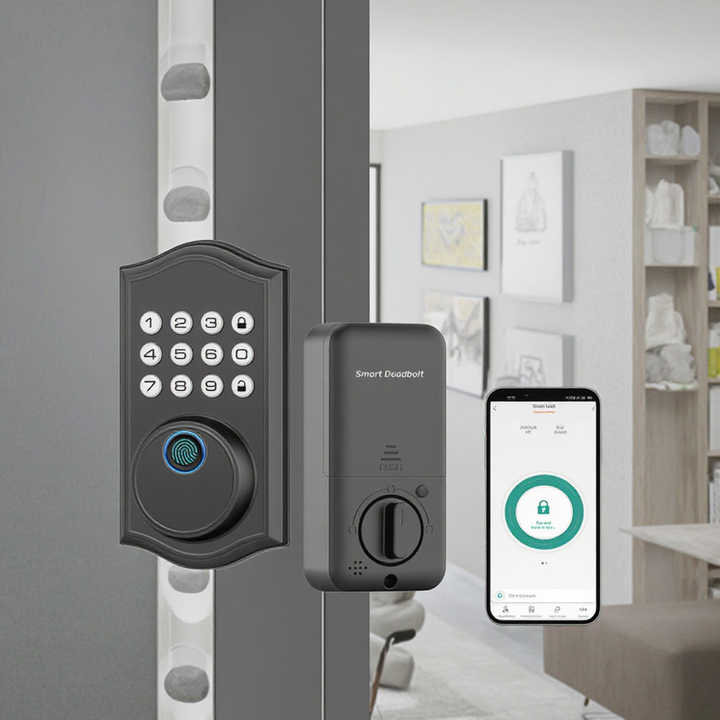 Automatic Deadbolt Digital Smart Lock Office Door PIN Keyboard Lock ...