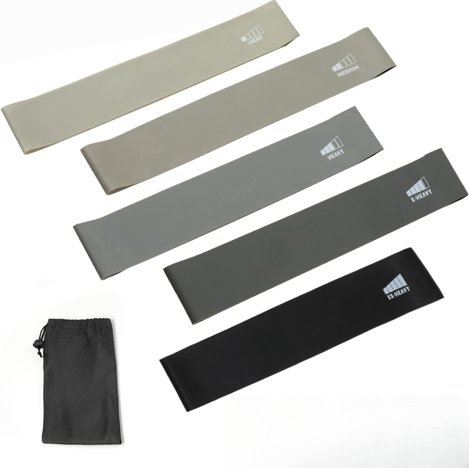 Gym Fitness Band Printed Logo Stretching Home Exercise Non Slip Latex ...