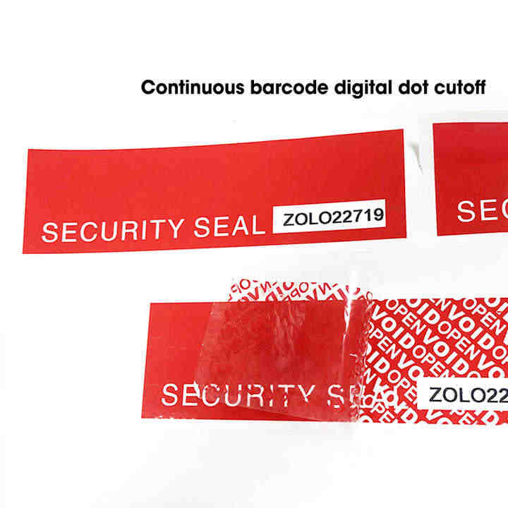 With Perforation Digital Serial Number Barcode Total Transfer Security ...