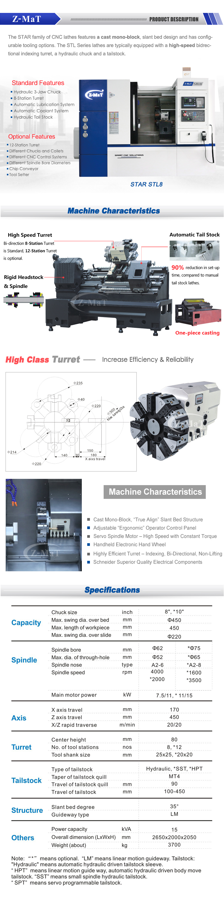 Stl8 Tốc Độ Cao Cnc Turning Center/máy Công Cụ Thiết Bị - Buy Hot Sale ...