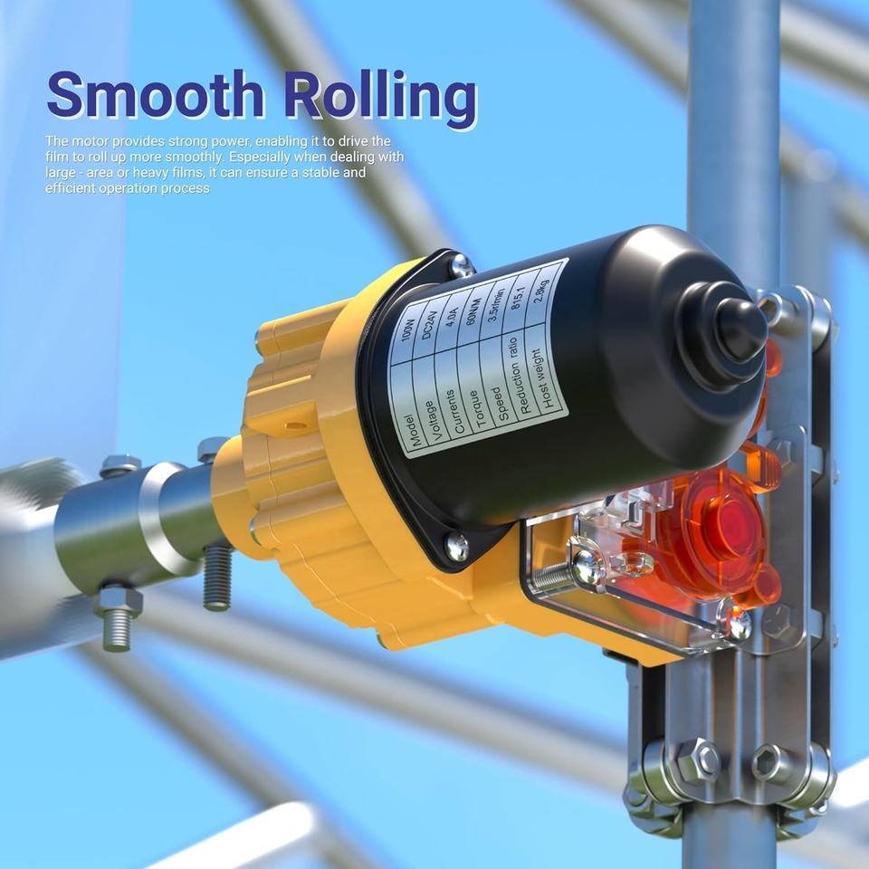 Large Film Roll Motor DC24V/AC220V for Multi-Span Agricultural ...