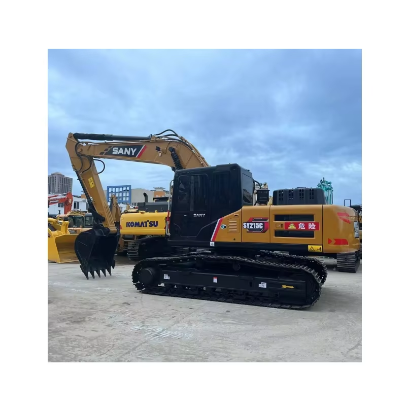 SANY SY215C Crawler Excavator Almost New Original Earth Moving Machine ...