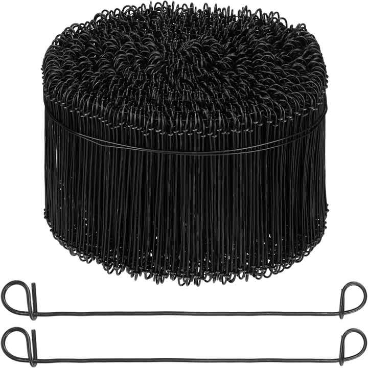 16 Gauge Galvanized 1000 Pcs 6 Inch Silver Construction Fencing Tie Wire Roll 1000 Pcs 6 Inch ...