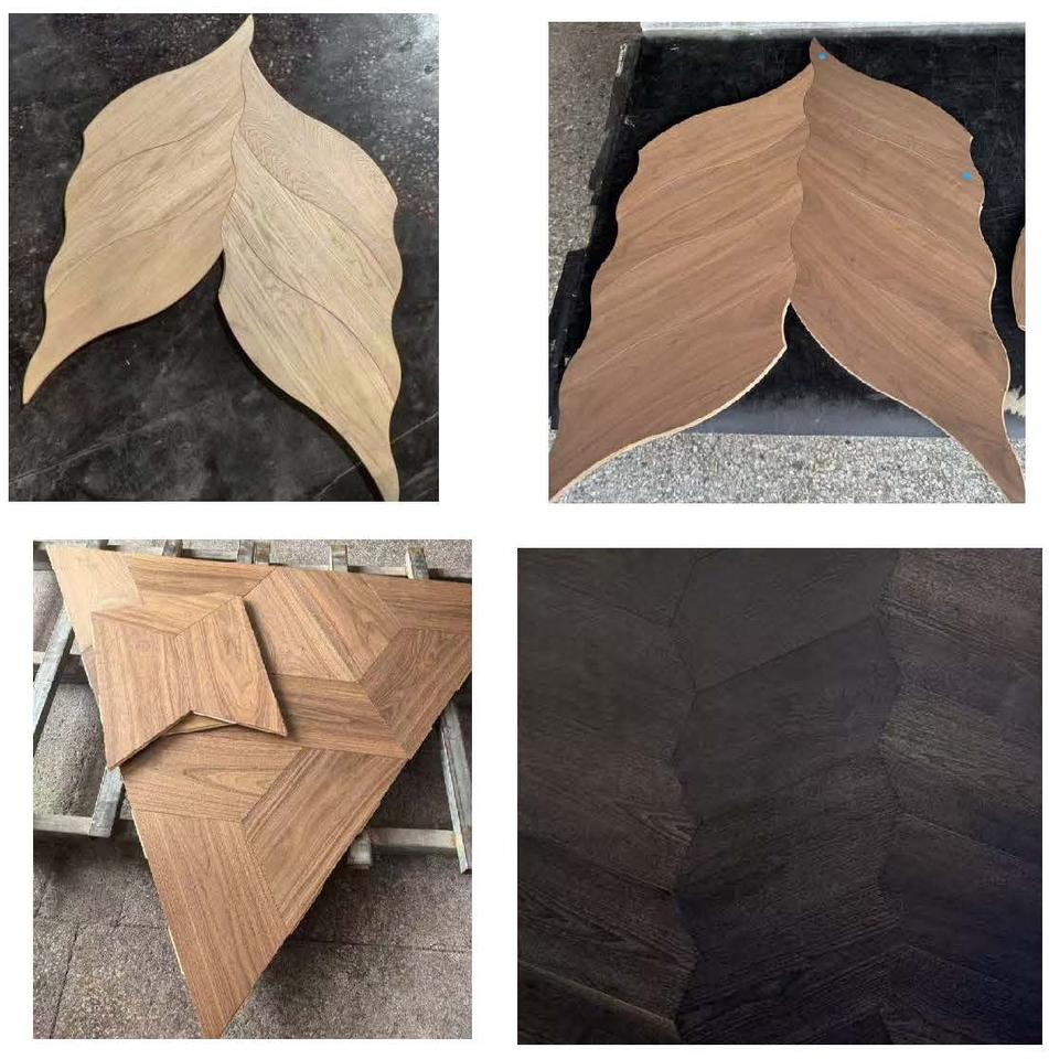 Lotus Leaf Pattern Parquet Flooring Artistic Floor Design for Luxury ...