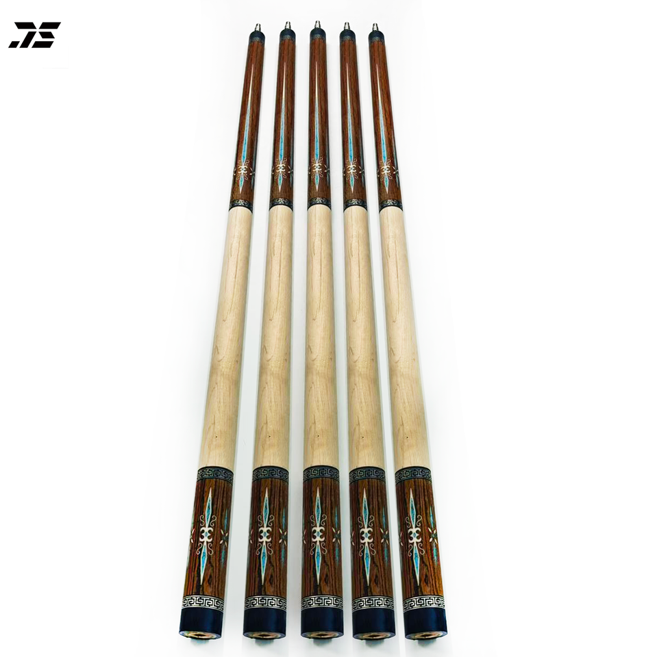 JS Billiard Cue User-Custom Semi-Finished Inlaid with White and Green ...