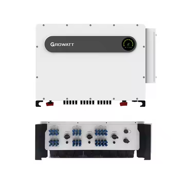 Hybrid 5KW Off-Grid Solar Panel System Growatt Inverter Mono Solar ...