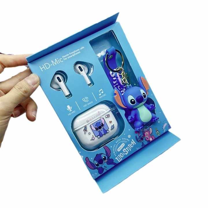 Stitch Bluetooth Headset Big Ears Dog Wireless Sports Noise Canceling ...