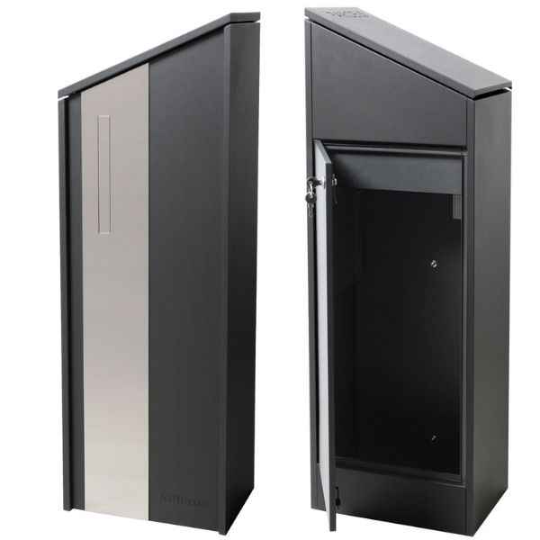 WELDON Steel Letterbox - Secure Outdoor Parcel Box