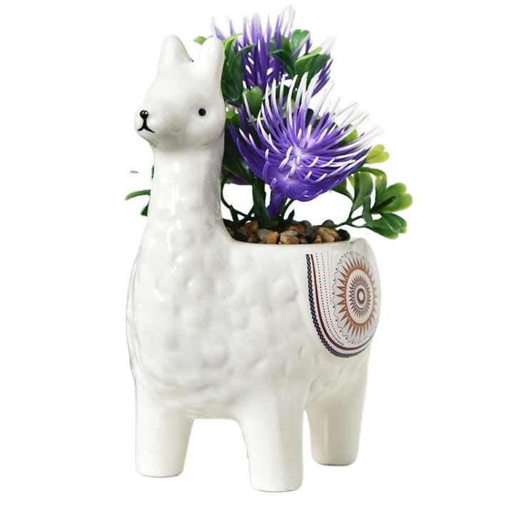 Nordic Cute Little Sheep Small Animal Flower Pot Succulent Planter ...