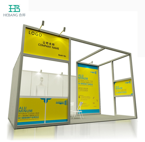 Hebang Modular System Display 8-Way Aluminum Profile Shell Scheme Booth ...