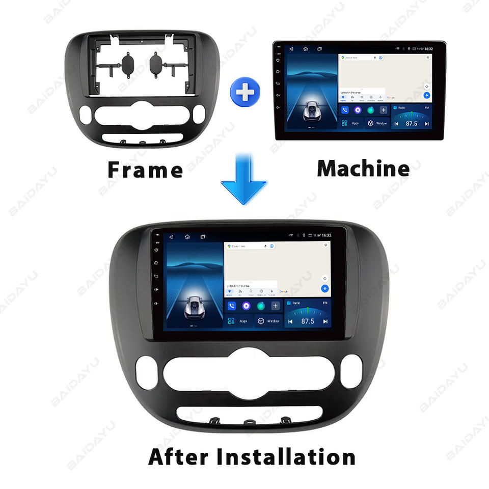 BAIDAYU Touch Screen Car Stereo Radio DVD Player Android Carplay Auto ...