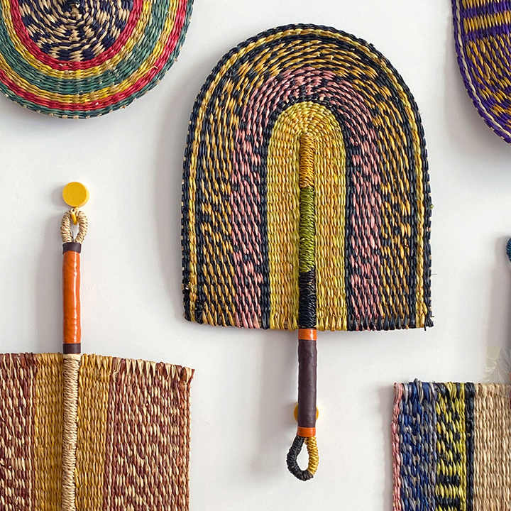 Seaweed Weaving Fan - Nordic Hand Woven Decoration