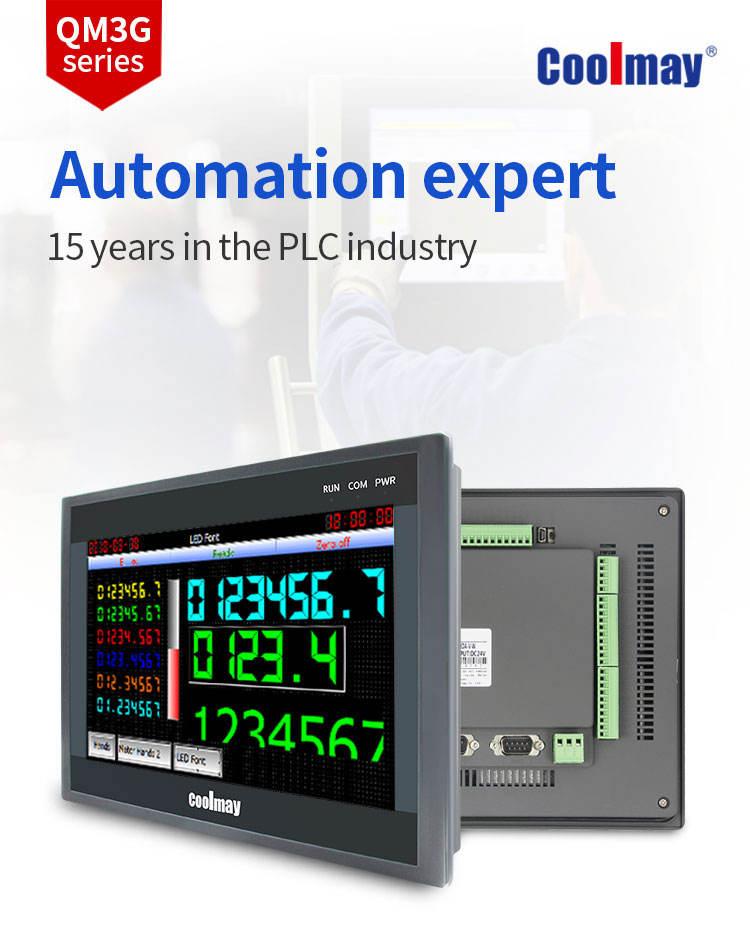 10" PLC HMI All-in-One with Built-in Analog I/O & Protection