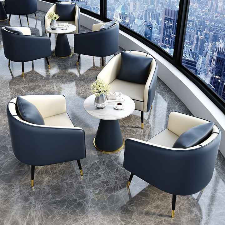 Light Luxury Modern Sales Office Negotiation Tables Chairs for Homestay ...