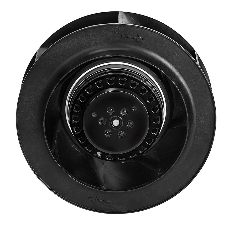 Centrifugal Cooling Fan - 225mm Dia. Radial Fan with Plastic Blades