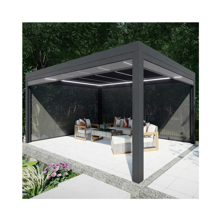 Garraf Outdoor Modern Aluminium Pergola Bioclimatica 3X3m 3x4m 3x5m ...