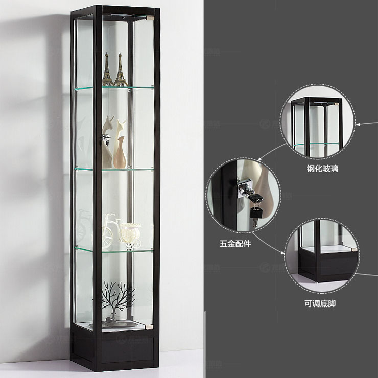 Glass Corner Showcase - Elegant Display Cabinets for Any Space