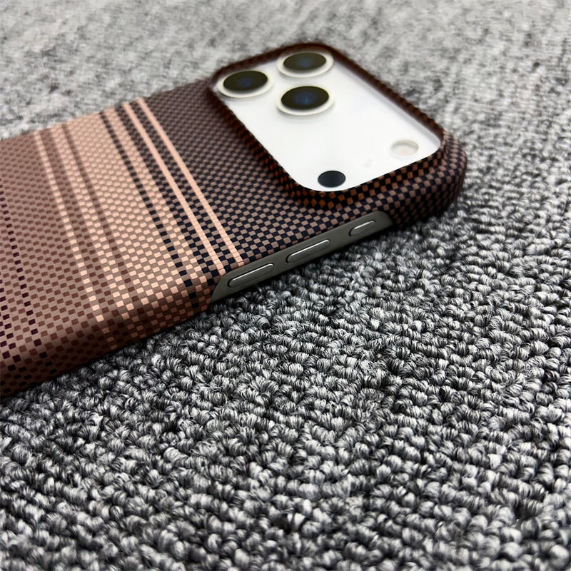 New Pattern Carbon Fiber Half Cover Magnetic Cell Phone Case for iPhone ...