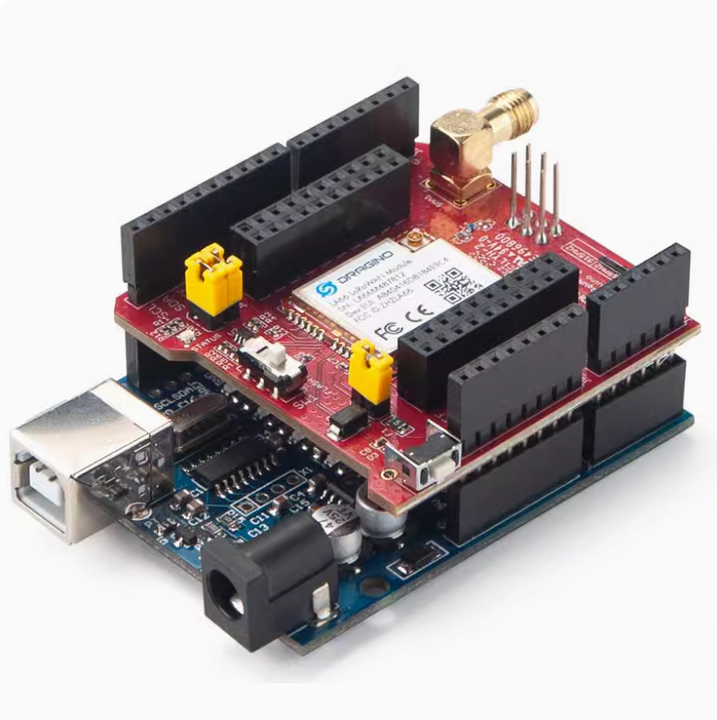 DRAGINO Technology LA66 LoRaWAN Shield IoT Arduino Expansion Board DIY ...