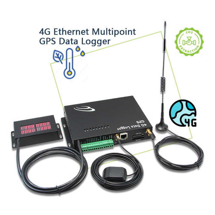 4G Mobile Multipoint Ethernet Temperature and Humidity Recorder