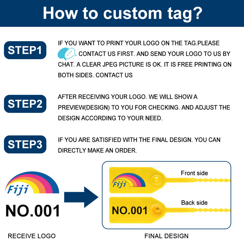 Luxury Custom Eco-Friendly Plastic Hanging Tags with Logo Lock Seal ...