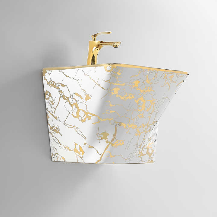 Factory Toilet Bowl Sanitary Ware Gold Toilets Wall Hung Basin Bathroom ...