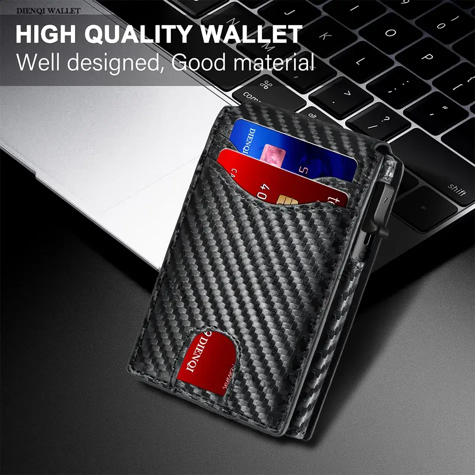 Rfid Credit Card Holder Men Wallets Anti Theft Luxury Wallets for Men ...