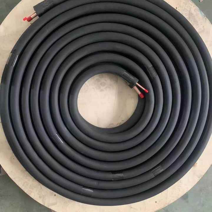 20m Black Rubber Copper Pair Coil for Air Conditioners 1/4-5/8 Inch ...