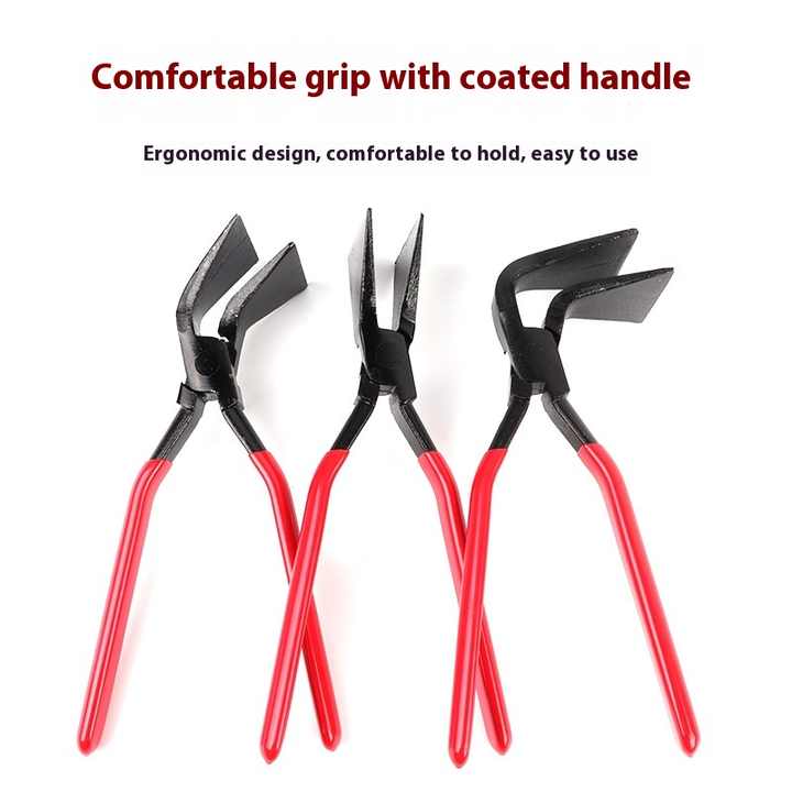 10-Inch Iron Combination Pliers Serrated Jaw Surface Straight Elbow ...