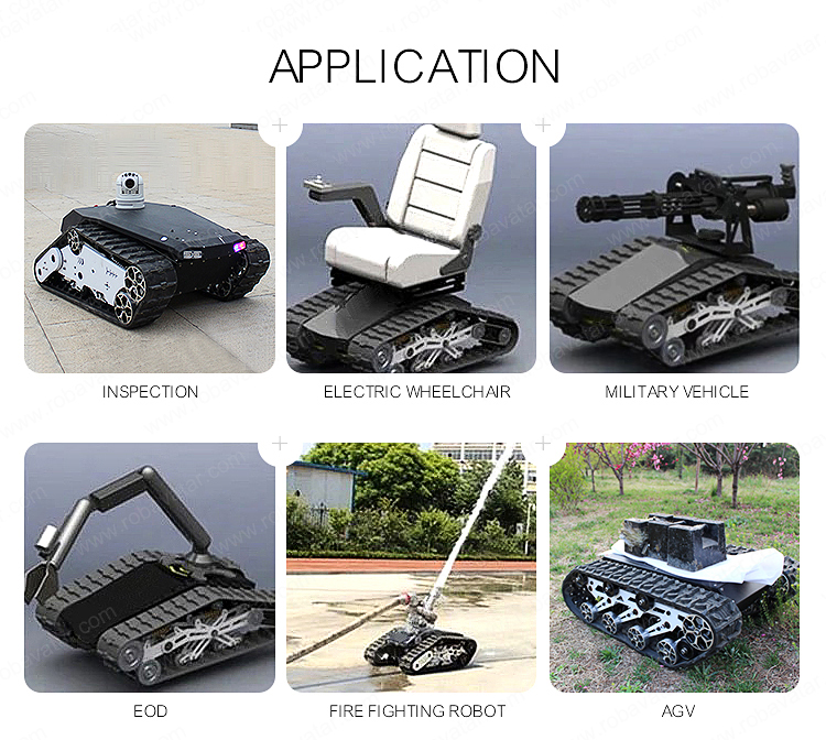 Rov Unmanned Rtk Navigation Crawler Inspection Robot Chassis Rubber ...