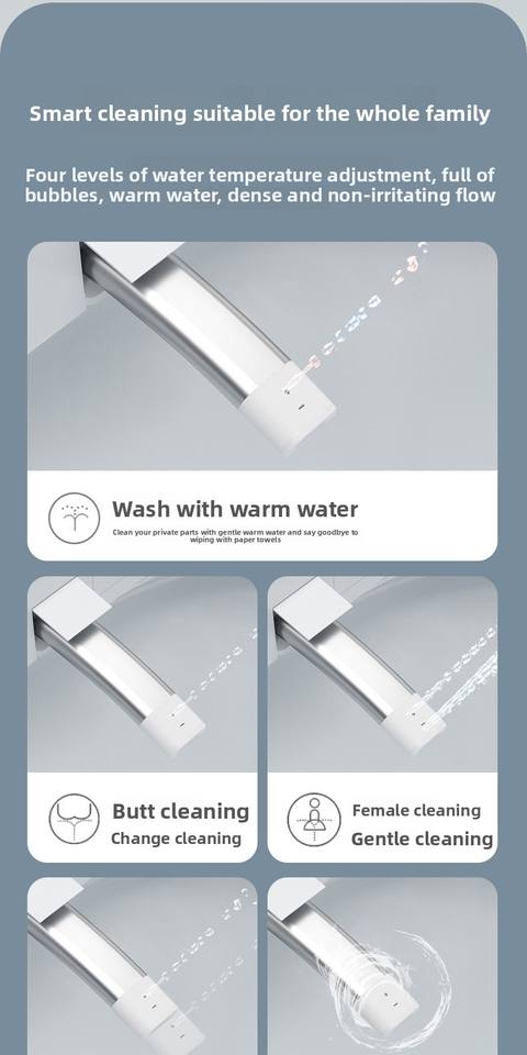 Smart Toilet Large Size Seat Widen Fully Automatic Siphon Flushing ...