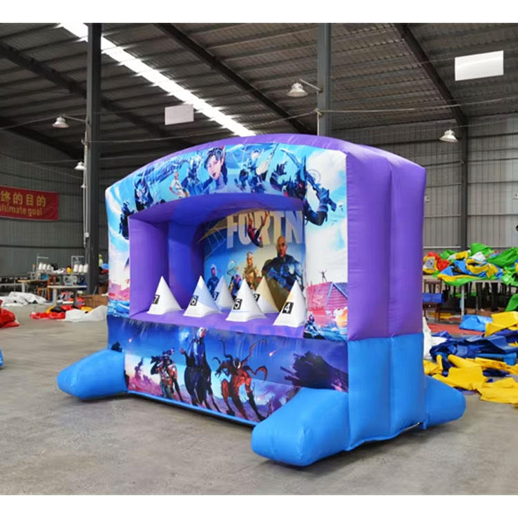 Black Inflatable Shooting Range Outdoor Carnival Shootout Game with ...