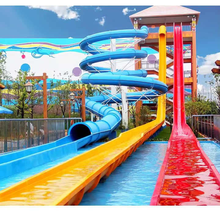 Cowboy Water Park - Premium Fiberglass Slides for Sale