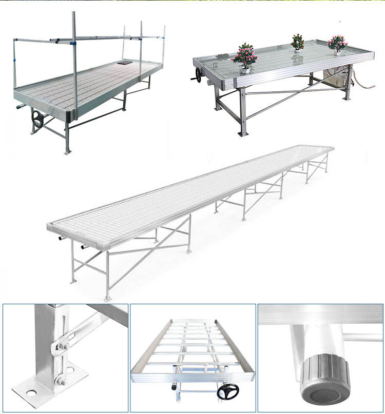 Eco-friendly Hydroponic Grow Tables - Vertical Rolling Benches
