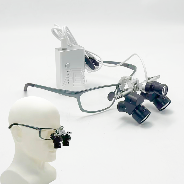Ergo Vision Dental Loups with Light Source 5x Dental 48 ° Ergo Optical ...