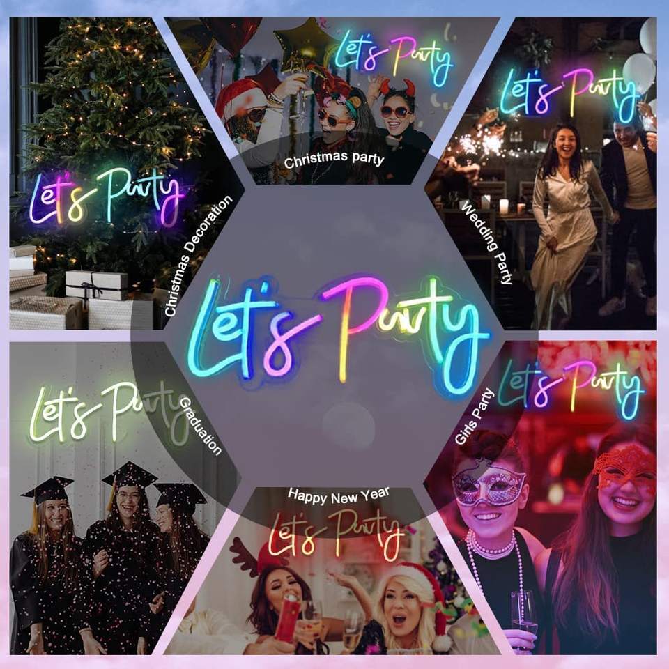 Fashionable decorative RGB neon light strip customized letter pattern ...