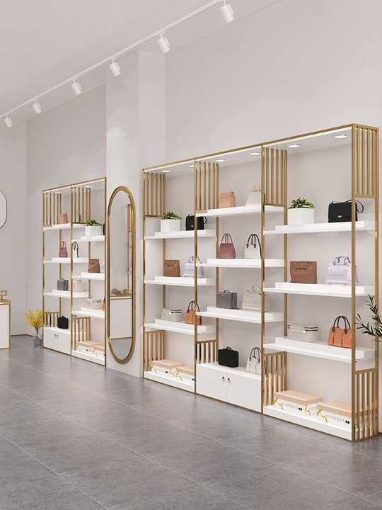 Customized Modern Metal Bag Shelves - High Quality Display