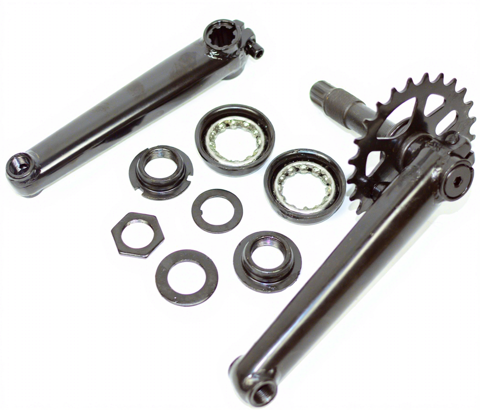 Original Samox BMX Bike Crankset - 24-32T Chainwheel, Carbon Steel ...