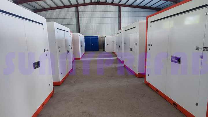 Steel Insulated Prefab Mobile Containers - Stackable Storage