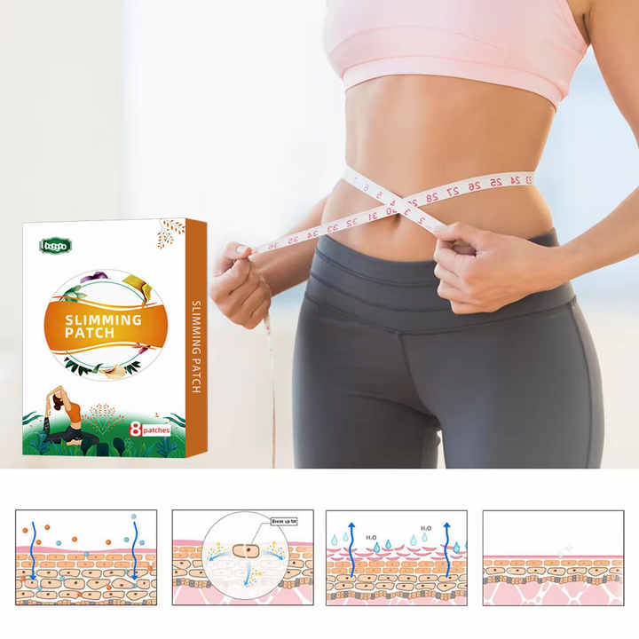 Healthy Slimming Slim Navel Stick Magnetic Slim Detox Fat Burning Patch ...