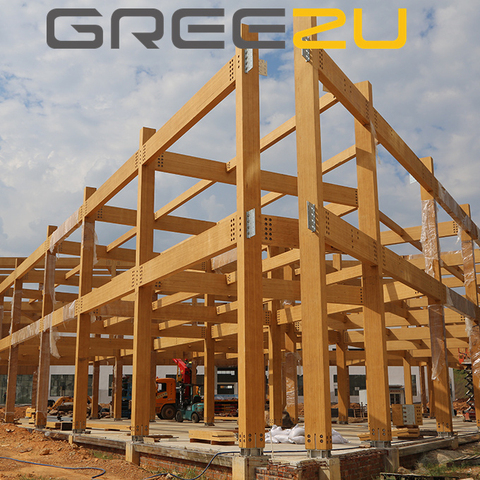 Greezu Curved Bamboo Beam - Durable & Sustainable Building Material